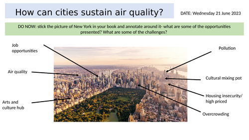 Sustainable cities lessons | Teaching Resources