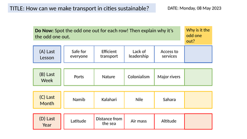 Sustainable cities lessons | Teaching Resources