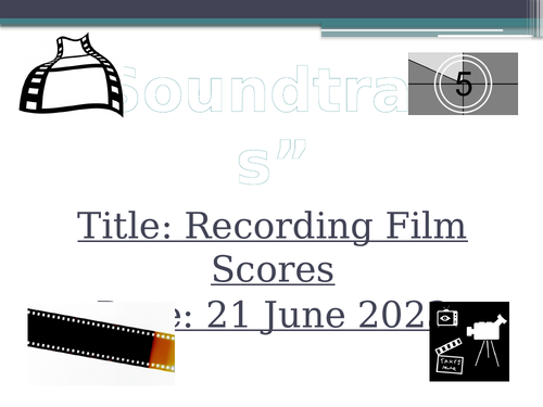 Cover lesson - Film Music - Recording | Teaching Resources
