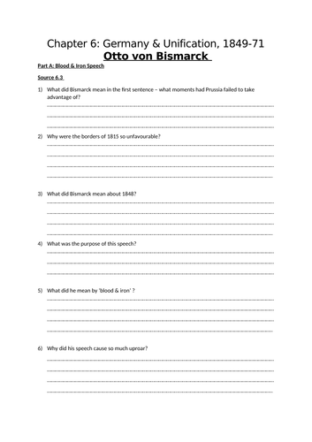 [GERMANY] IB History HL Paper 3 Italy (1815–1871) and Germany (1815 ...