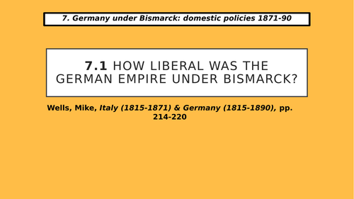 [GERMANY] IB History HL Paper 3 Italy (1815–1871) and Germany (1815 ...