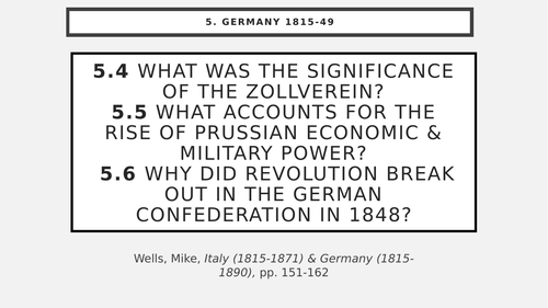 [GERMANY] IB History HL Paper 3 Italy (1815–1871) and Germany (1815 ...