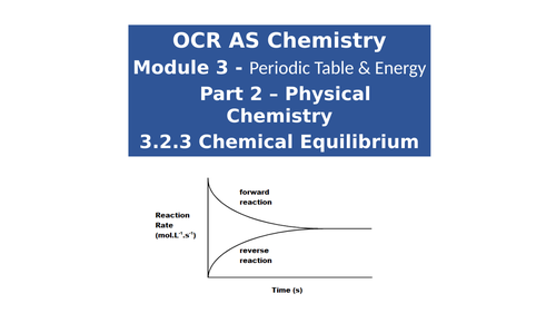 OCR A level Chemistry 3.2.3 Chemical Equilibrium | Teaching Resources