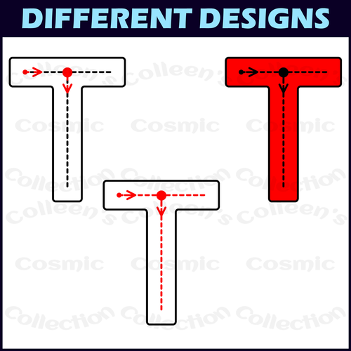 Uppercase Letter Formation Font Clipart - Alphabet Handwriting ...