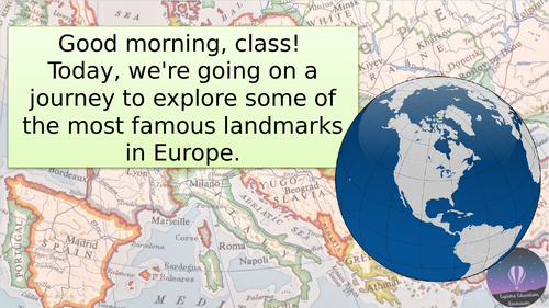 Europe Geography Lesson – Famous Landmarks (KS2) | Teaching Resources