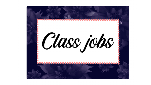 Midnight blue floral classroom decor display pack | Teaching Resources