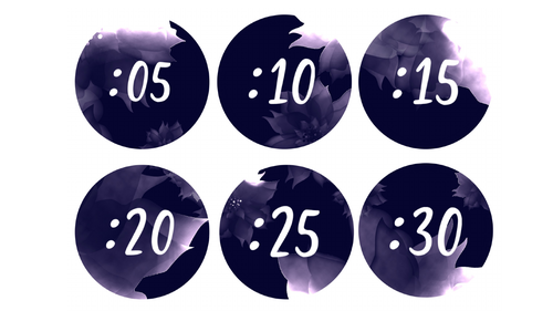 Midnight blue floral classroom decor display pack | Teaching Resources