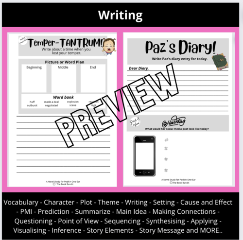 PODKIN ONE-EAR by Kieran Larwood NOVEL STUDY and Reading Comprehension ...