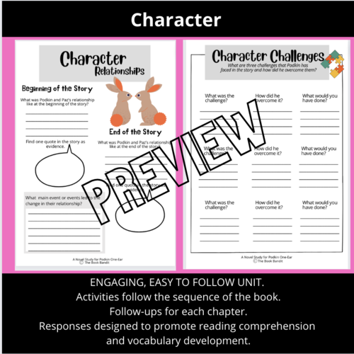 PODKIN ONE-EAR by Kieran Larwood NOVEL STUDY and Reading Comprehension ...