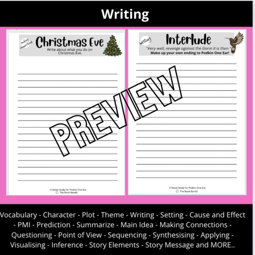 PODKIN ONE-EAR by Kieran Larwood NOVEL STUDY and Reading Comprehension ...