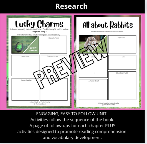 PODKIN ONE-EAR by Kieran Larwood NOVEL STUDY and Reading Comprehension ...