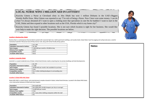 IGCSE Business Edexcel Theme 1 - 1.4 Decisions on location | Teaching ...