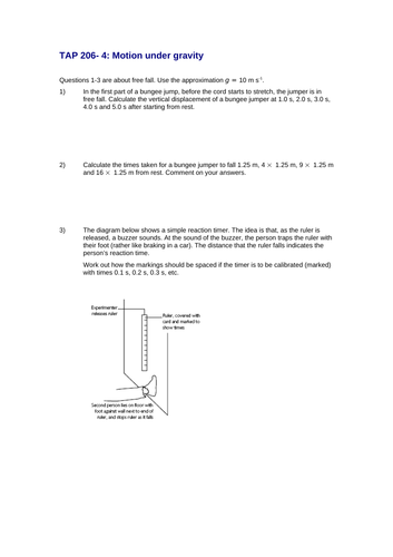 New IB Physics topic A1 Kinematics | Teaching Resources