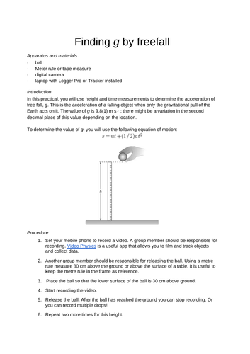 New IB Physics topic A1 Kinematics | Teaching Resources