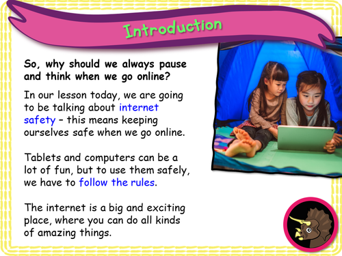 Online Internet Safety - EYFS PSHE | Teaching Resources