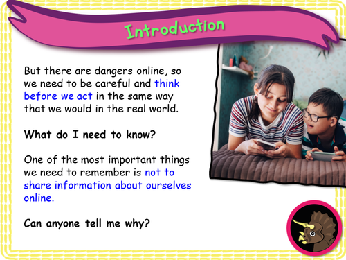 Online Internet Safety - EYFS PSHE | Teaching Resources