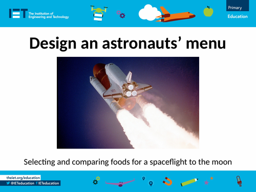 Design an astronauts menu | Teaching Resources