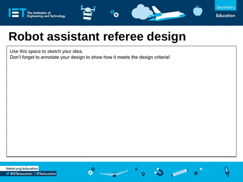 Design a football robot referee | Teaching Resources