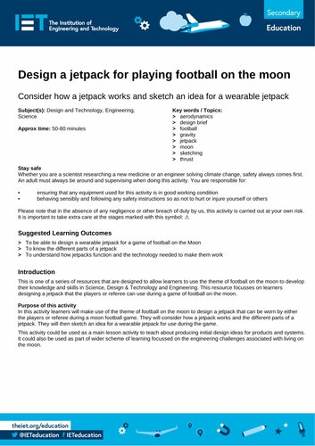 Design a jetpack | Teaching Resources
