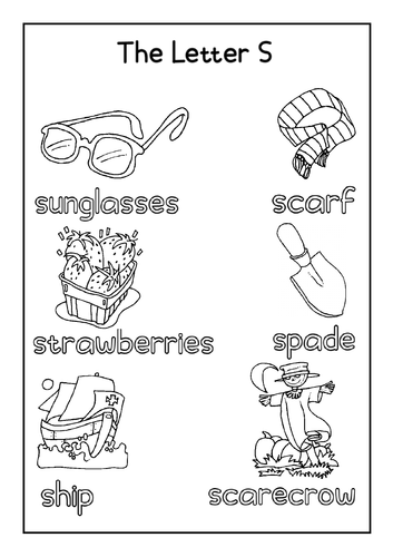 Letter S 5 Phonics Worksheets EYFS KS1 | Teaching Resources
