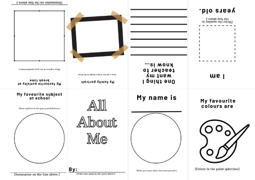 All about me activity booklet | Teaching Resources