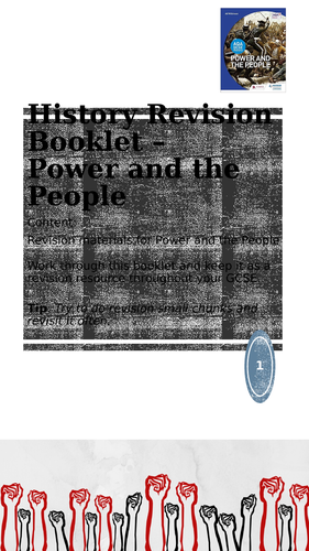 Revision Booklet - Power and the People AQA | Teaching Resources