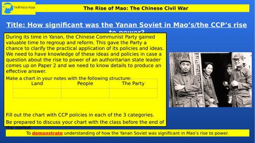 IB History - The Yanan Soviet | Teaching Resources