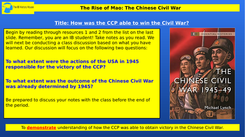 IB History - CCP Victory in the Chinese Civil War | Teaching Resources