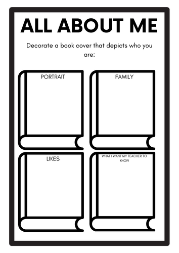 Transition day activity- all about me | Teaching Resources