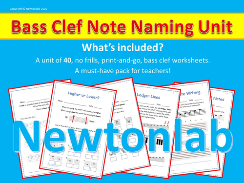 Bass Clef Note Naming Unit - Key Stage 2 | Teaching Resources