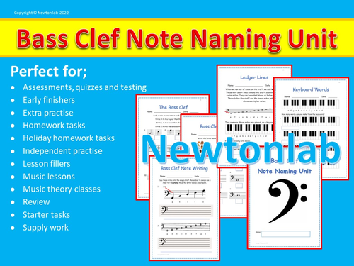 Bass Clef Note Naming Unit - Key Stage 2 | Teaching Resources