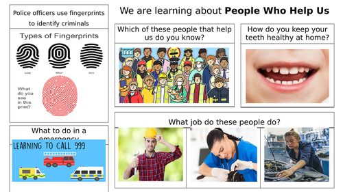 EYFS Knowledge Organiser - People Who Help Us | Teaching Resources