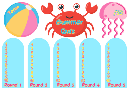 Summer Quiz 2023- End of Year Activity! | Teaching Resources