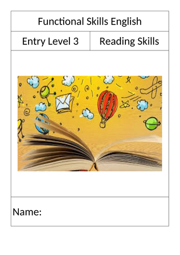 Functional English - Entry Level 3 - Reading workbook | Teaching Resources