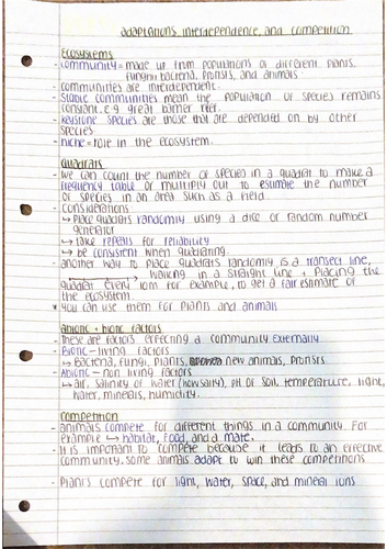 biology summaries | Teaching Resources