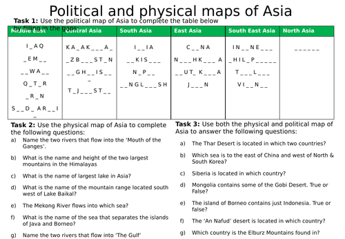 KS3 Geography Asia Full SOW | Teaching Resources