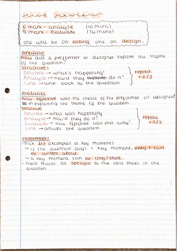 live theatre review how-to | Teaching Resources