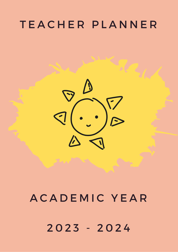 TEACHER PLANNER / ACADEMIC DIARY 2023-2024 UK | Teaching Resources