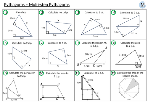Multi-step Pythagoras | Teaching Resources Multi-step Pythagoras | Teaching Resources