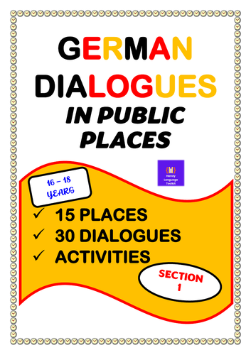 German Dialogues in Public Places - Section 1 | Teaching Resources