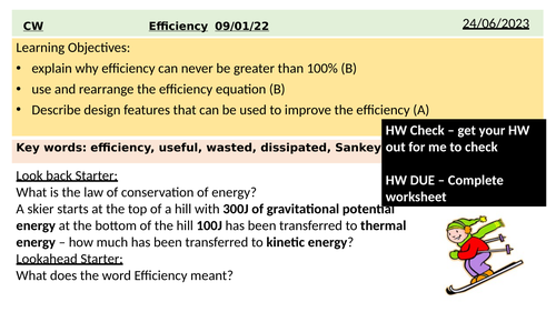 Efficiency - PHYSICS GCSE | Teaching Resources