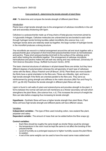 CORE PRACTICAL WRITE UPS edexcel biology | Teaching Resources