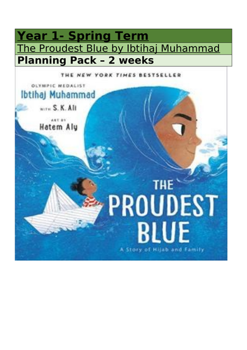 The Proudest Blue unit of work- English Year 1 | Teaching Resources