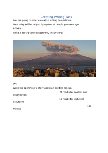 AQA English Language Creative Writing | Teaching Resources