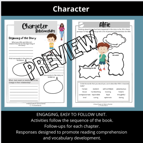 DEMON DENTIST by David Walliams NOVEL STUDY and Reading Comprehension ...