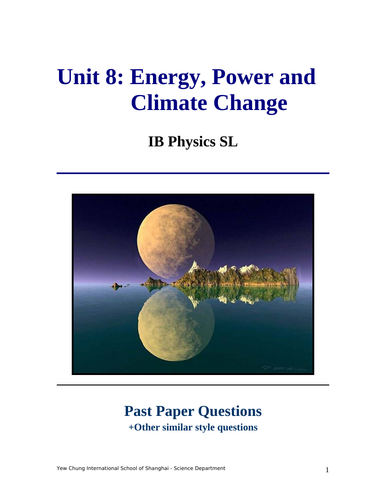 IB DP Physics past paper questions Nov 2000 to Nov 2004 | Teaching ...