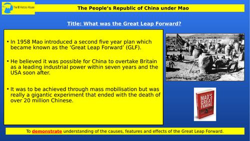 IB History - The Great Leap Forward Overview | Teaching Resources
