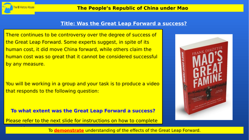 IB History - Effects of the Great Leap Forward | Teaching Resources