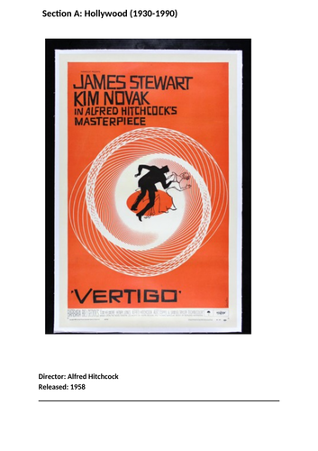 Intro to Vertigo (to be shown before screening) + viewing booklet ...