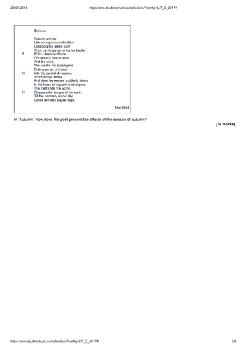 Autumn by Alan Bold | Teaching Resources